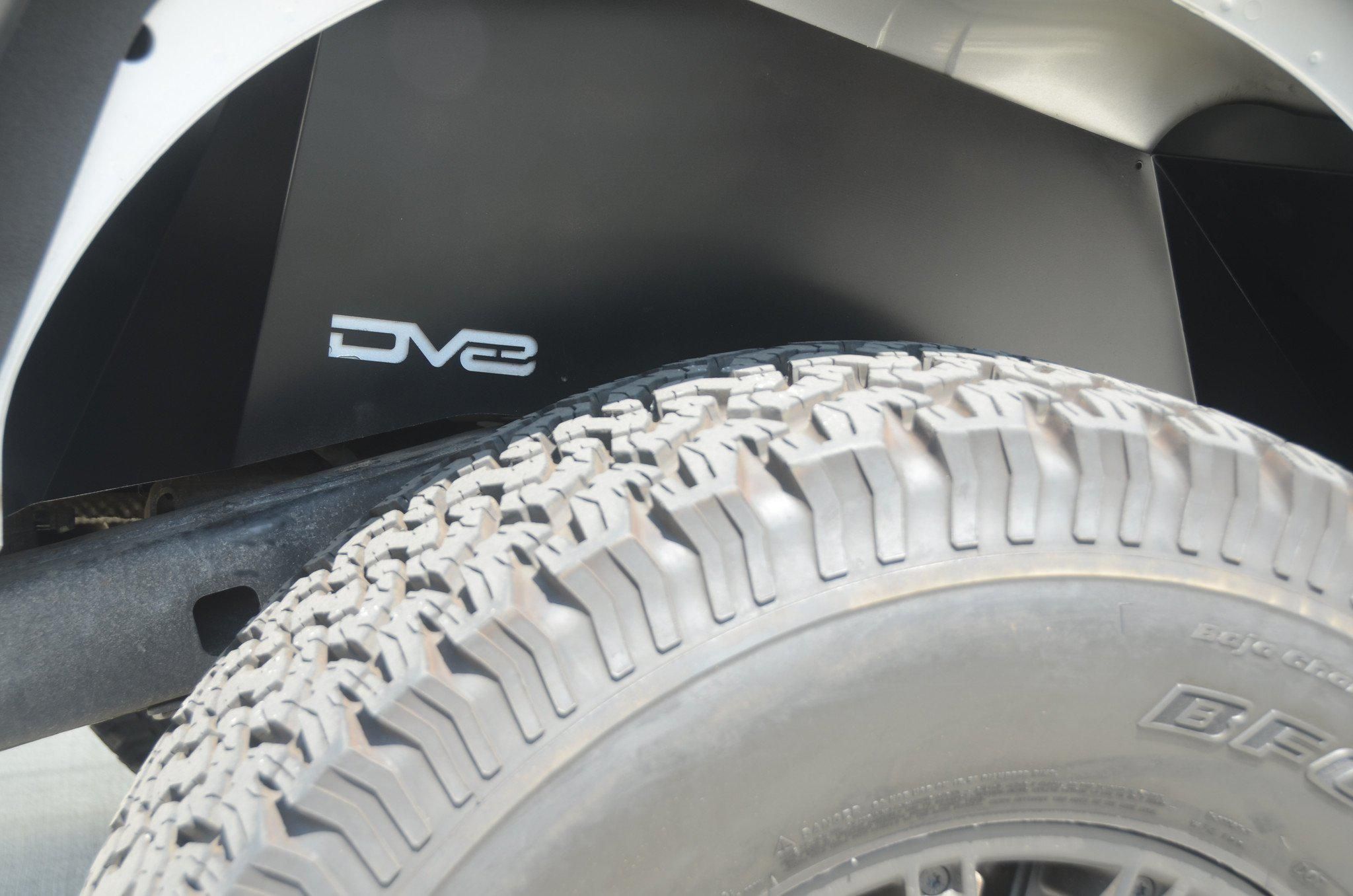 2007-2018 Jeep Wrangler JK Rear Inner Fenders Black by DV8 Off-Road ...