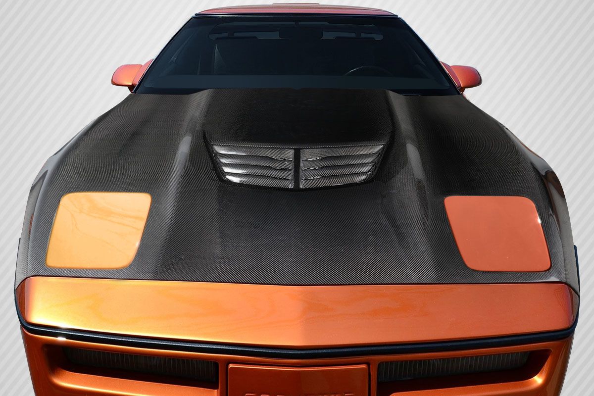 1984-1996 Chevy Corvette Carbon Fiber Stingray Z Hood- 1 Piece - 112406