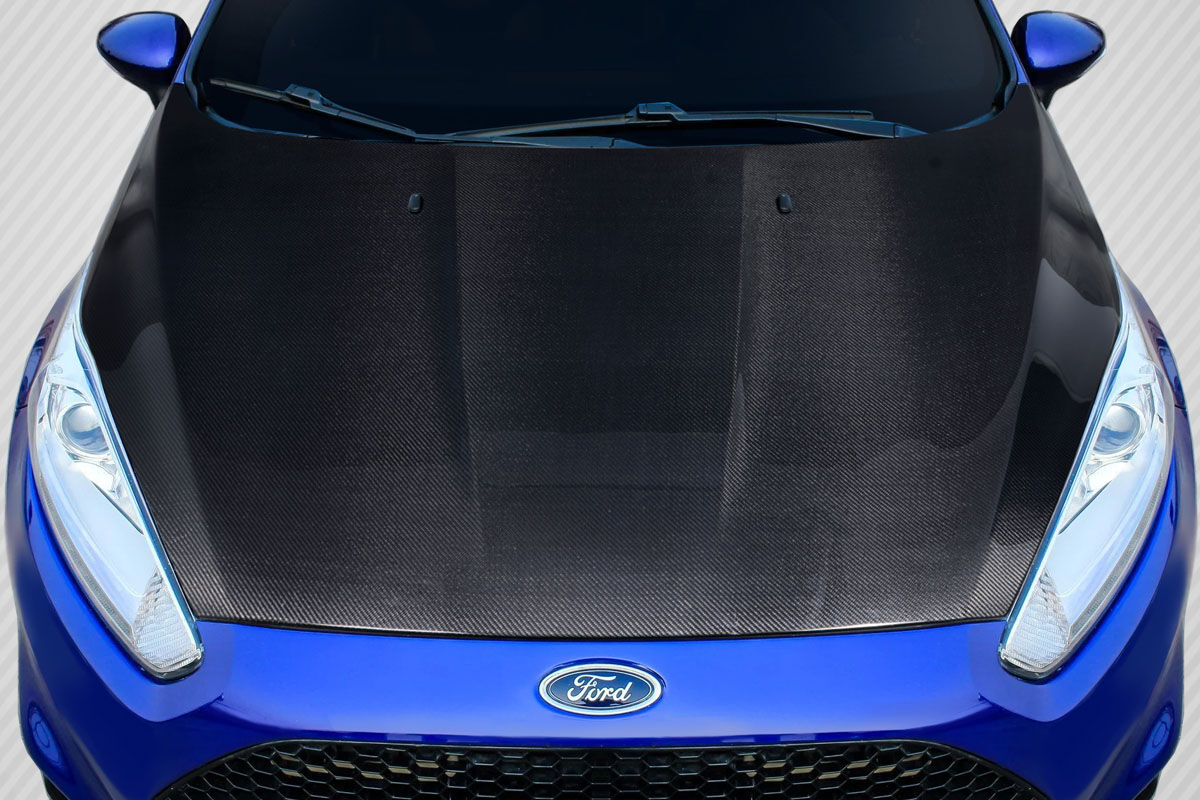 2014-2019 Ford Fiesta Carbon Fiber OEM Look Hood - 1 Piece - 116899