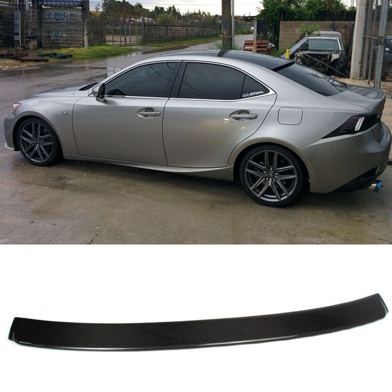 2014-2020 Lexus IS250/IS350 Ikon Style Carbon Fiber Rear Roof Spoiler ...
