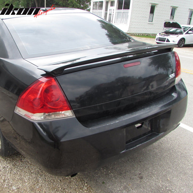 2006-2013 Chevrolet Impala SS Style ABS Black Rear Spoiler Wing - AST ...
