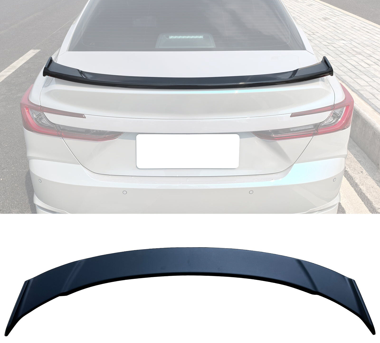 2025-2026 Toyota Camry XV80 GR Style ABS Matte Black Rear Trunk Spoiler ...