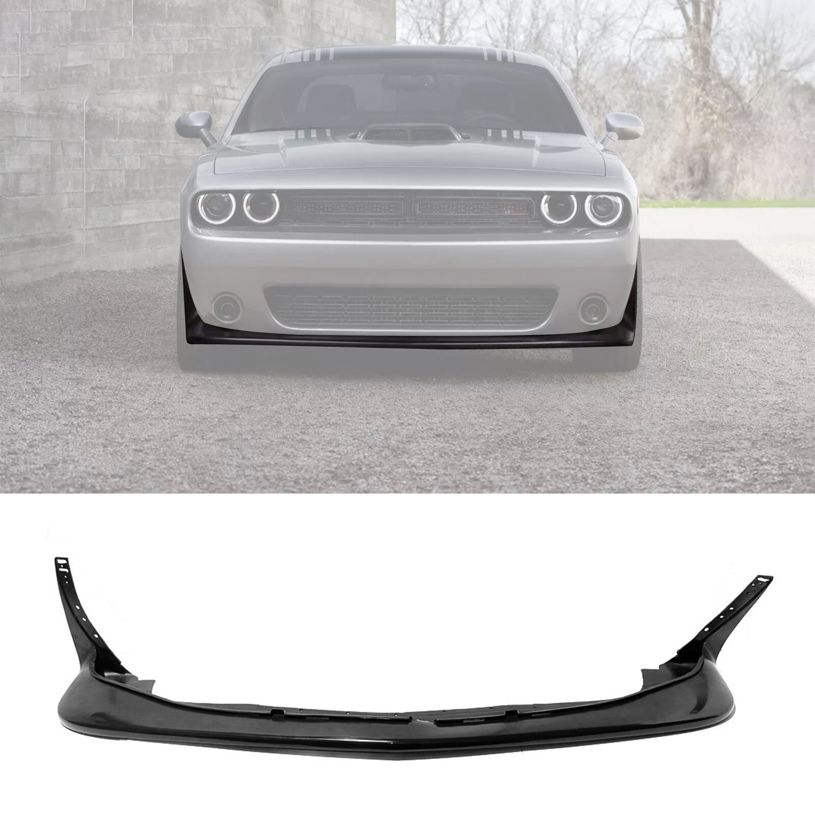 2015-2020 Dodge Challenger Polyurethane Front Bumper Lip - BLF-DGCL15SRT