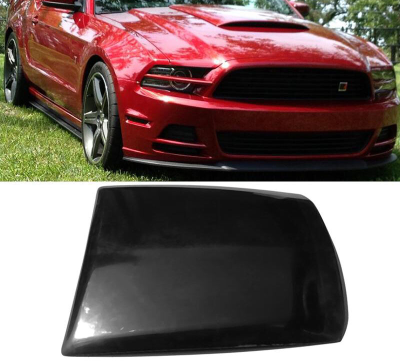 2013-2014 Ford Mustang GT/V6 Boss-Style Hood Scoop Black - HV-FM131P-PUR