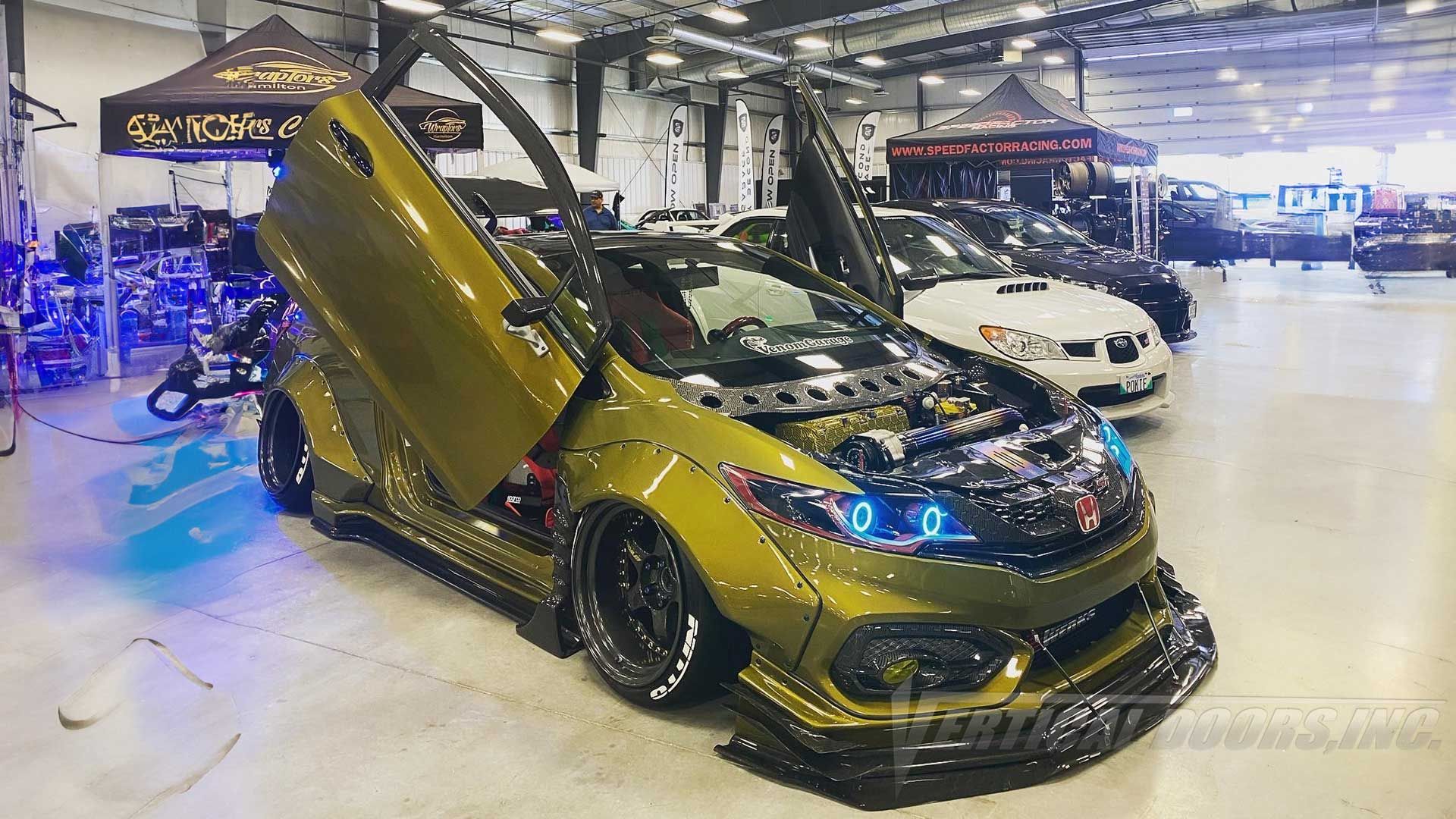 2011-2015 Honda Civic 2DR Bolt-on Vertical Lambo Door Conversion Kit ...