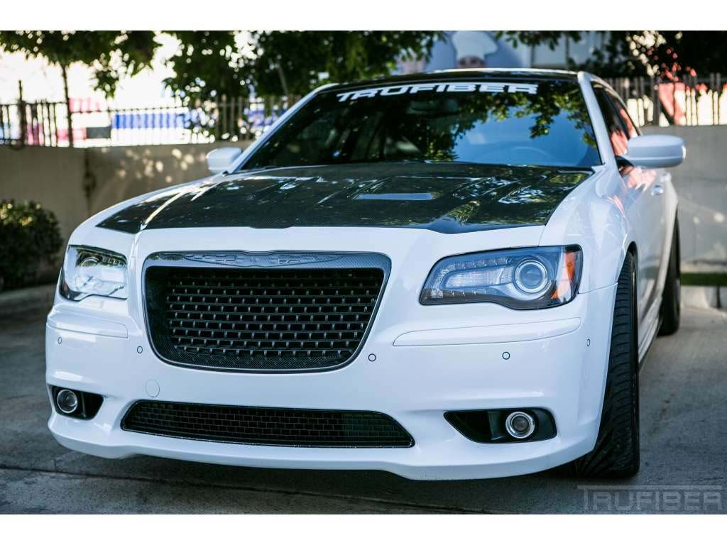 2011-2014 Chrysler 300/300c Carbon Fiber Deep Front Grille - TC60021-LG143