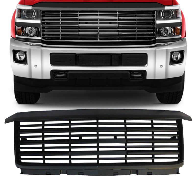 2015-2018 Chevrolet Silverado 2500 Front Grille Black ABS - GRZ ...