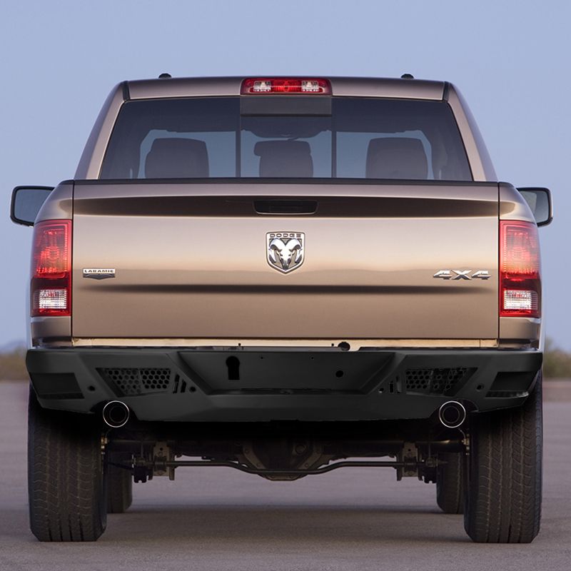 2009-2016 Dodge Ram 1500 Rear Bumper - BBR-RAM0915BK-A-WB