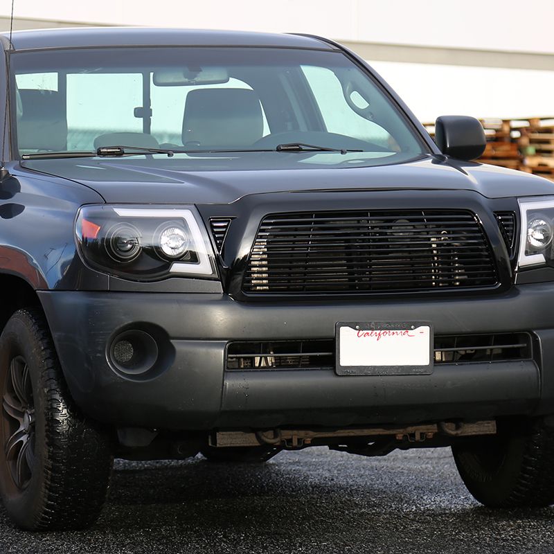 2005-2011 Toyota Tacoma Gloss Black Horizontal Front Grille - HG ...