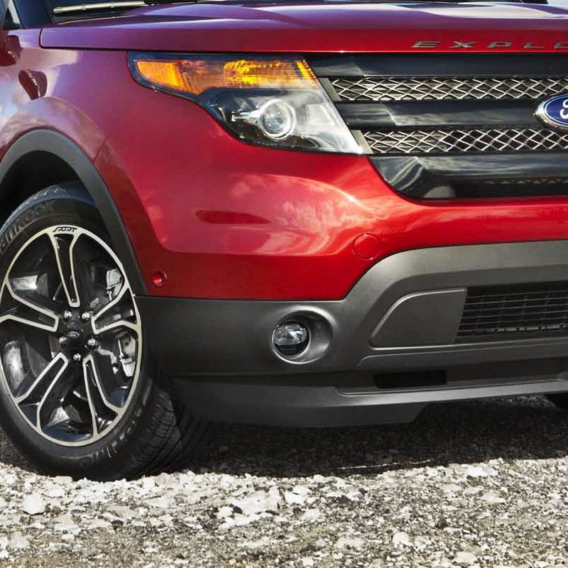 2011-2015 Ford Explorer Clear LED Fog Lights - LF-EPOR11CG3-DL