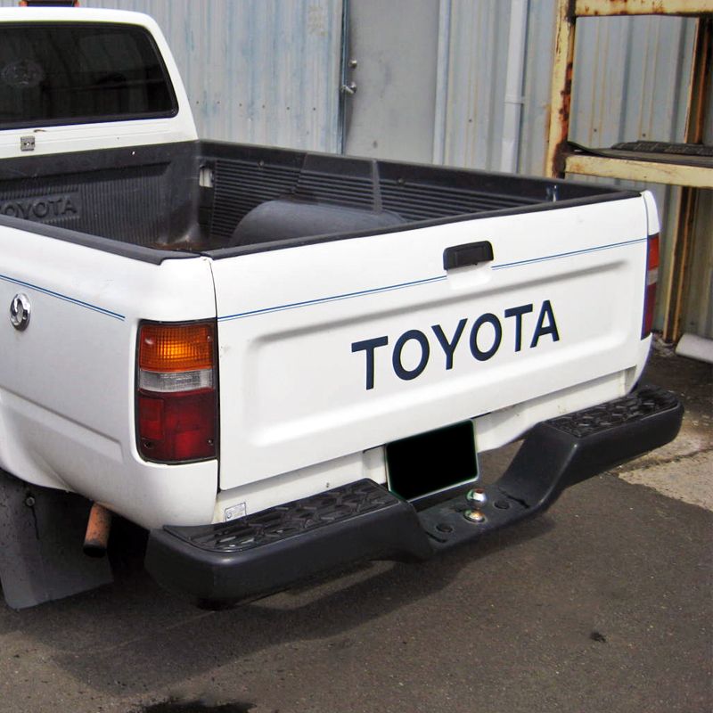 1989-1995 Toyota Pickup 2WD/4WD Black Rear Bumper Step - SRB-PIK89BK-FS