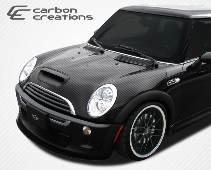 2002-2006 Mini Cooper S Carbon Fiber OEM Hood - 1 Piece - 106323