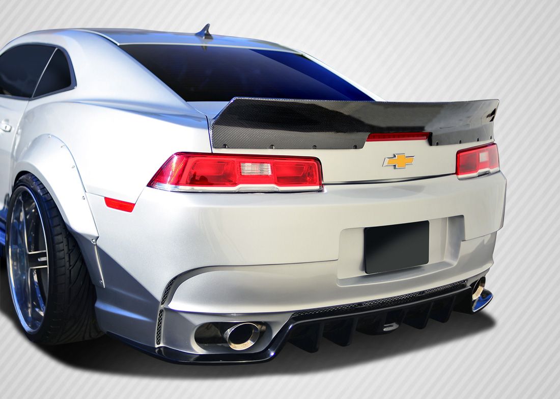 2014-2015 Chevy Camaro Carbon Fiber GT Concept Rear Wing Trunk Lid ...