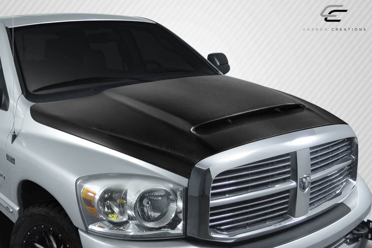 2002-2008 Dodge Ram 1500 2500 3500 Carbon Creations Demon Look Hood - 1 ...
