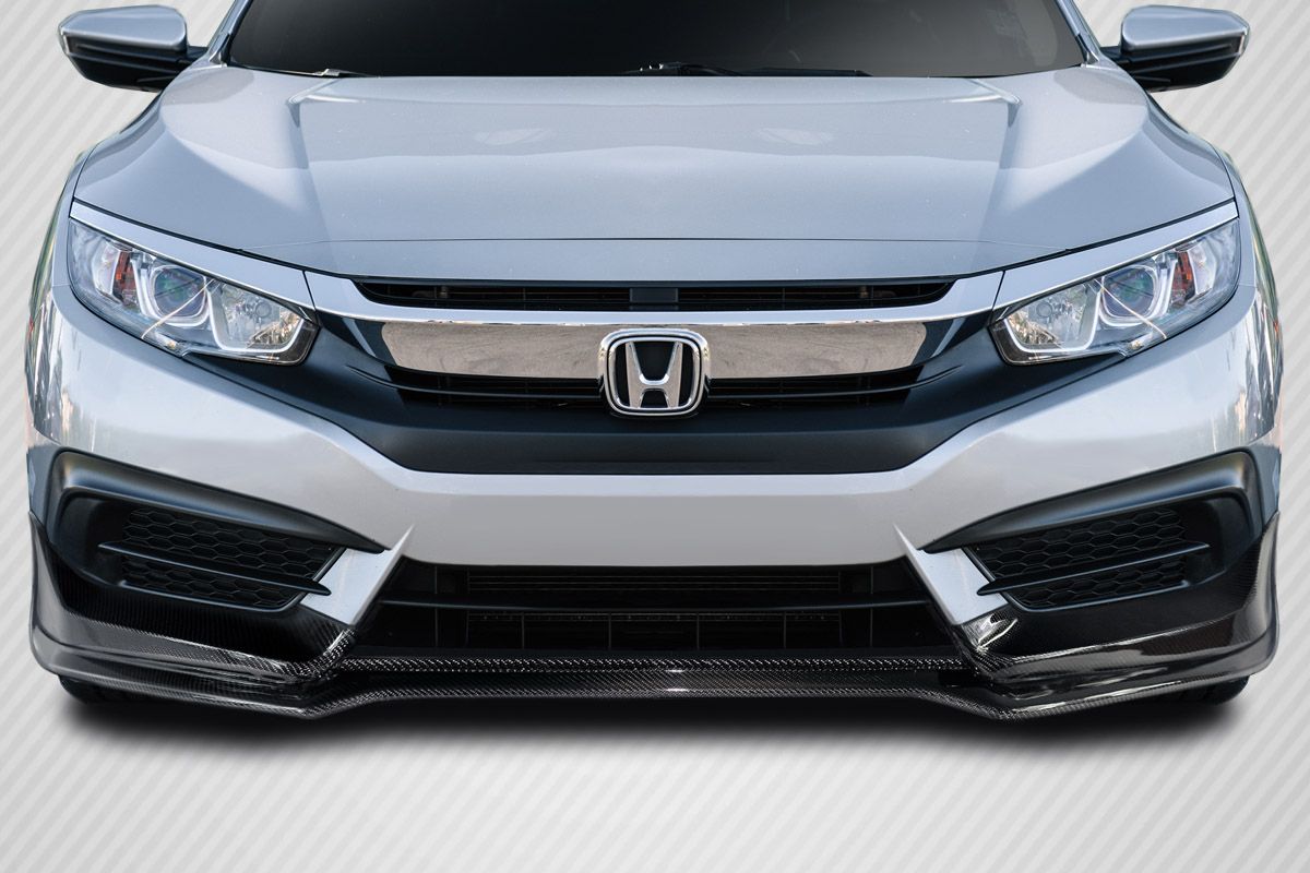 2016-2018 Honda Civic 2DR 4DR Carbon Creations Type M Front Lip Under ...