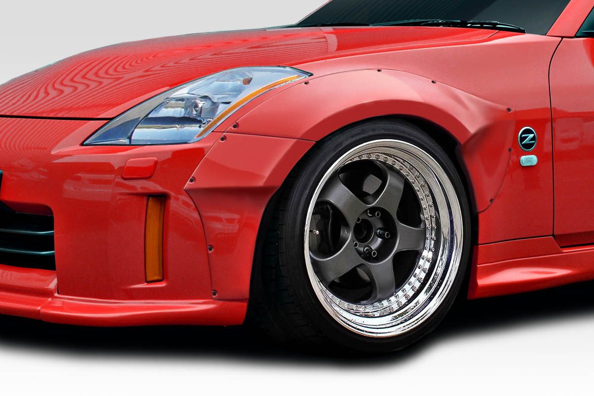 2003-2008 Nissan 350Z Z33 Duraflex SDS Front Fender Flares - 4 Piece ...