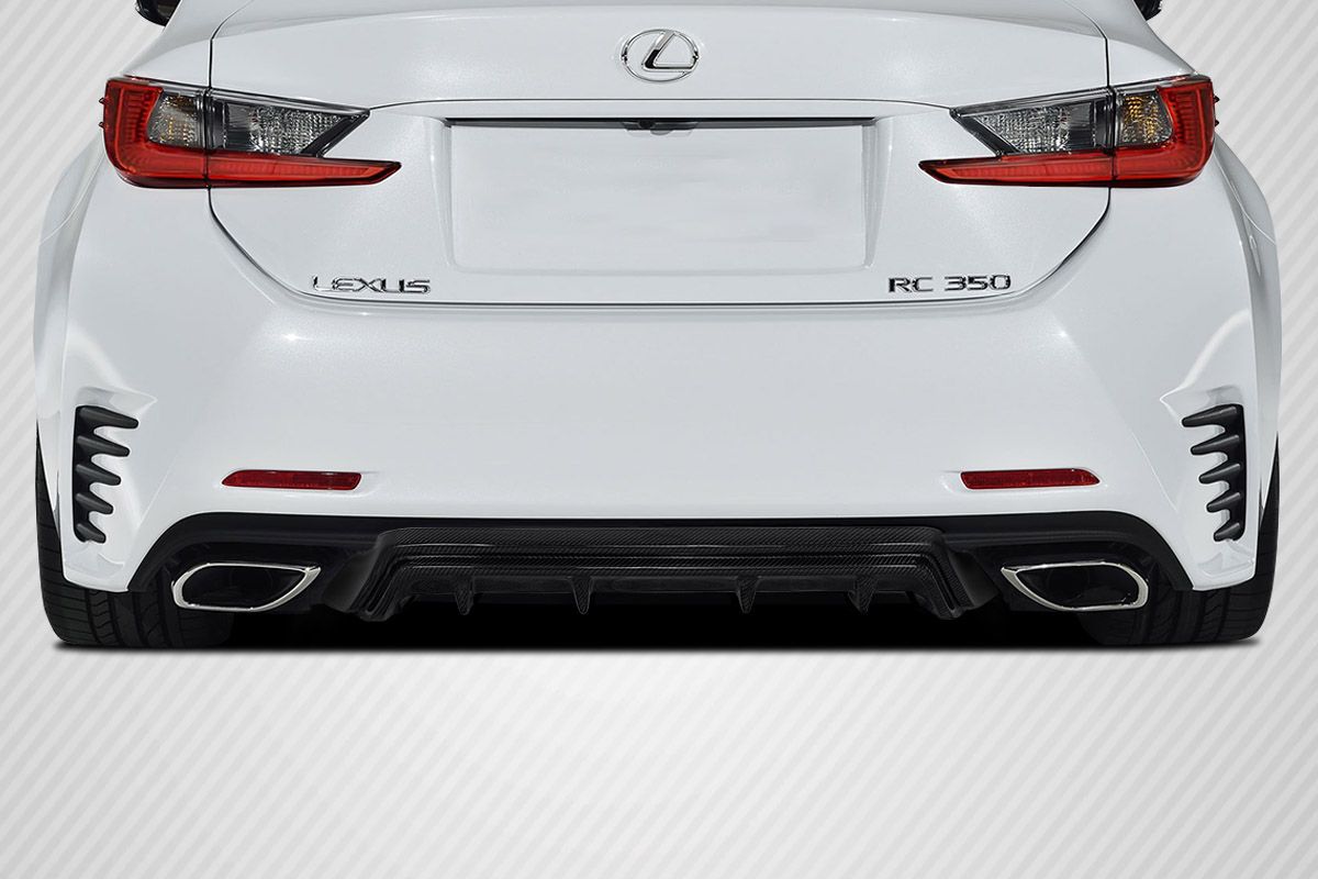 2015-2018 Lexus RC Series RC200T RC350 Carbon Fiber SBZ Rear Diffuser ...