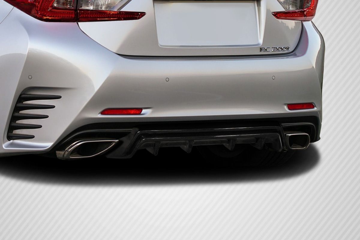 2015-2018 Lexus RC Series RC200T RC350 Carbon Fiber SBZ Rear Diffuser ...