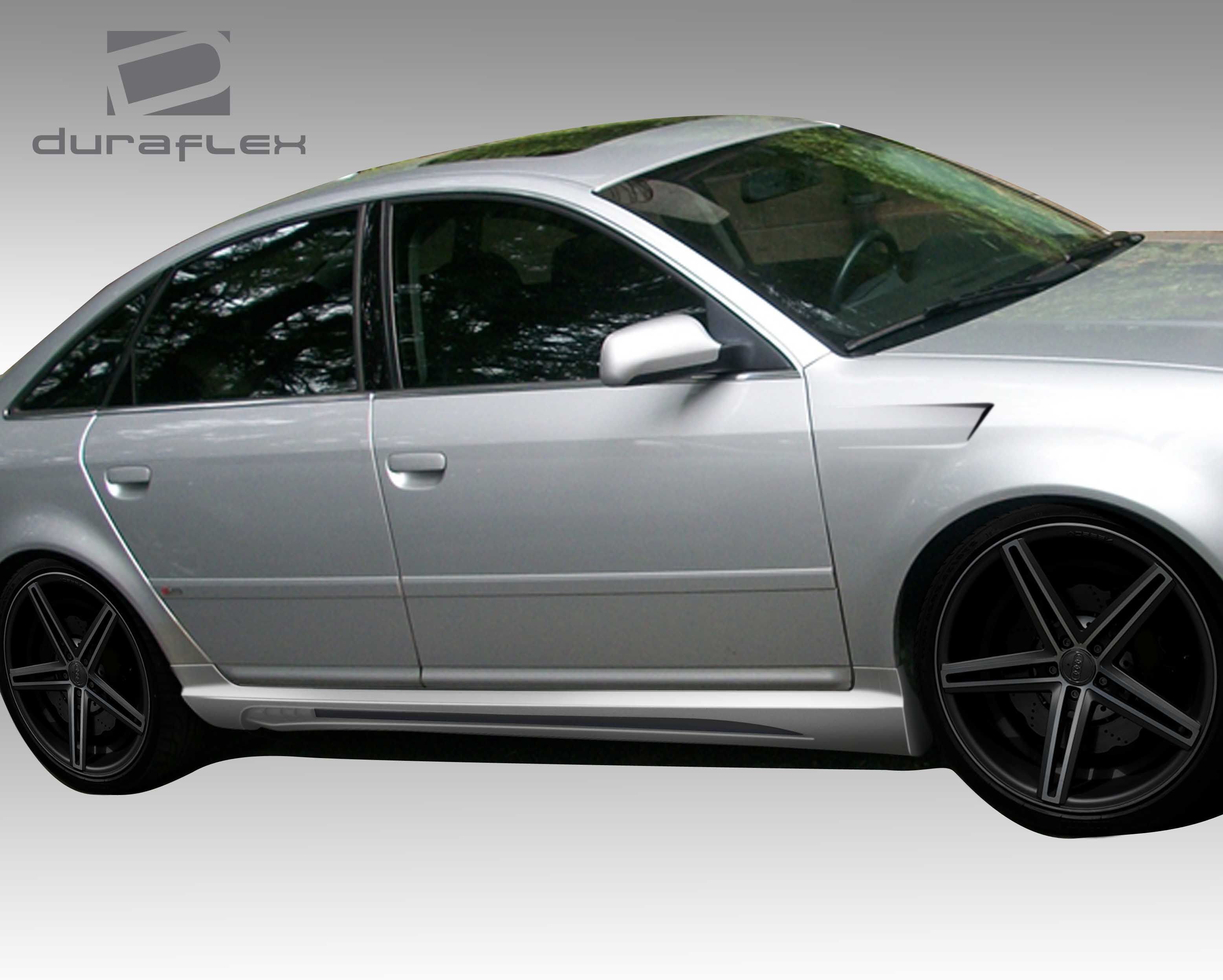 1998-2004 Audi A6 S6 4DR Wagon Duraflex CT-R Side Skirt Rocker Panels ...