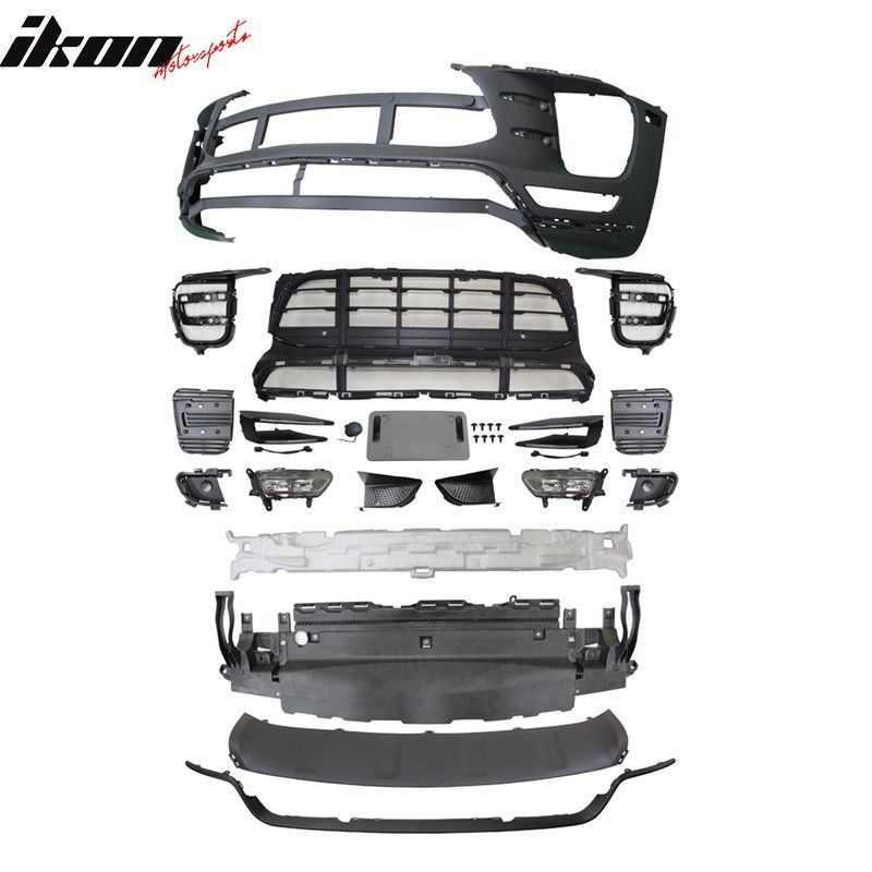 2014-2018 Porsche Macan Turbo Front Bumper Cover Polypropylene - 8-FB ...