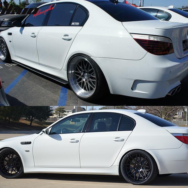 2004-2010 BMW 5-Series E60/E61 Sedan Polypropylene M5 Style Side Skirts ...