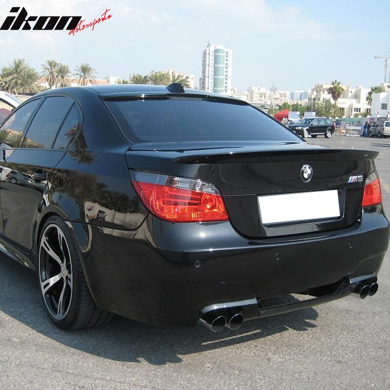 2004-2010 BMW 5-Series E60 A-Style Roof Spoiler/Wing Matte Black - ASR ...