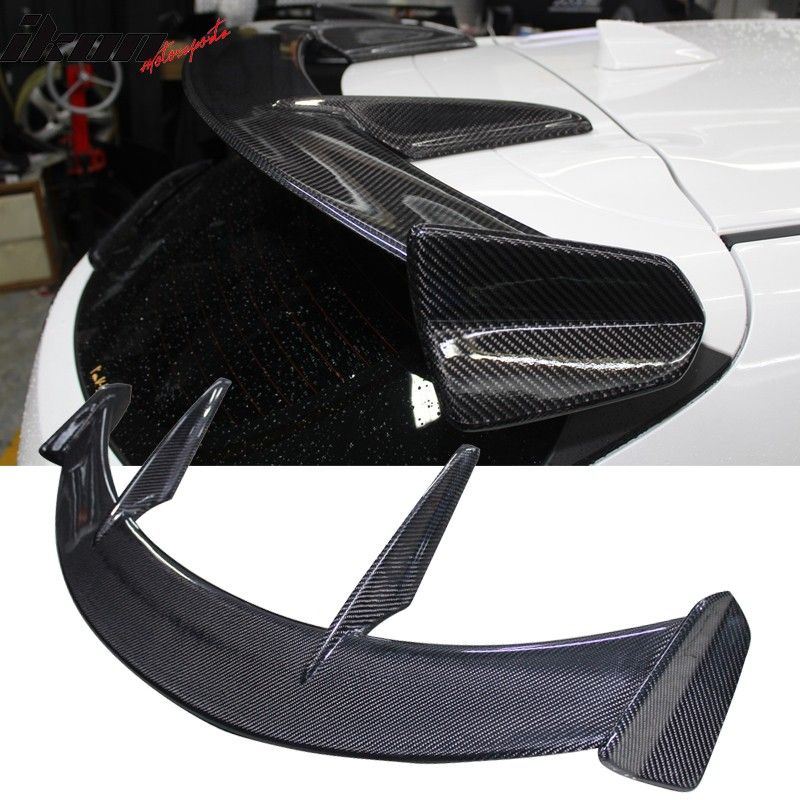 2014-2017 Mazda 3 5DR Hatchback KS Style Rear Roof Spoiler Wing Carbon ...