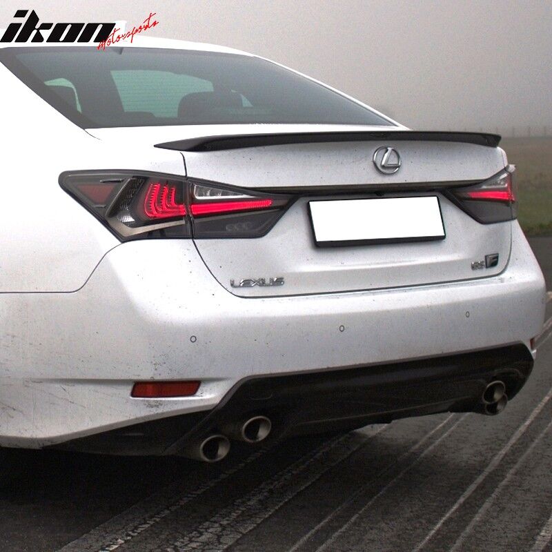 2013-2020 Lexus GS200T/300/350 OE Style Trunk Spoiler Matte Black ABS ...