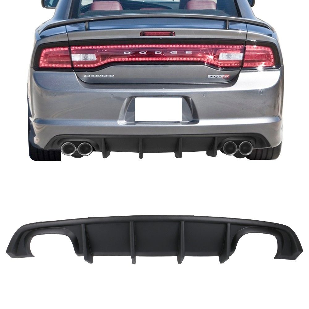 2012-2014 Dodge Charger SRT SRT Style Rear Diffuser Unpainted ...
