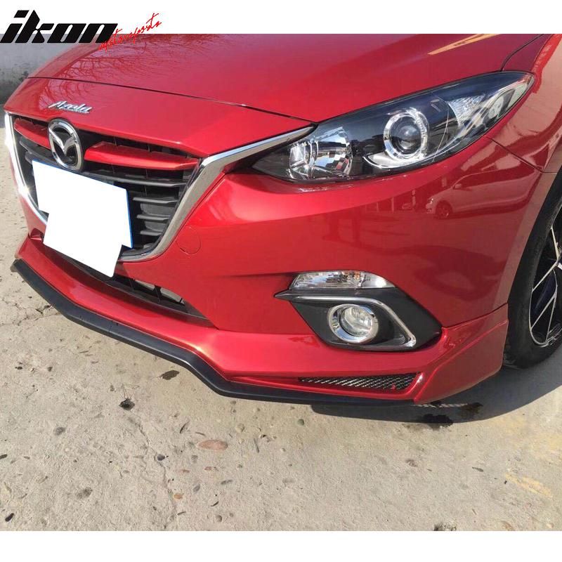 2014-2016 Mazda 3 Polypropylene V3 Style Front Bumper Lip - BLF ...