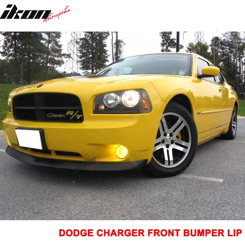 2006-2010 Dodge Charger Polyurethane Front Bumper Lip + Rear Spoiler ...