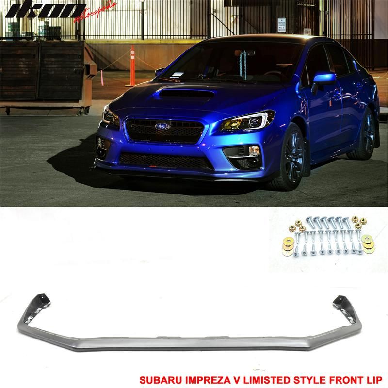 2015-2017 Subaru WRX/STI Polypropylene V-Limited Style Front Bumper Lip ...