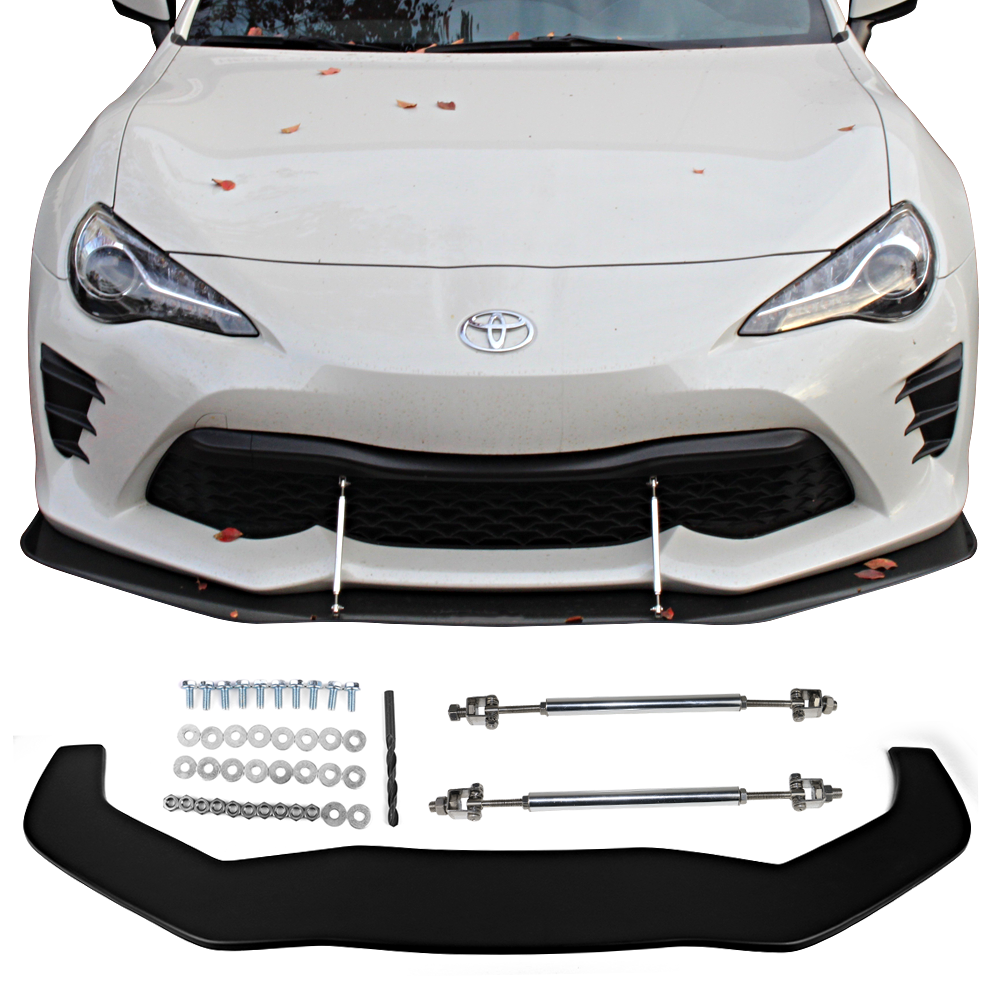 2017-2018 Toyota 86 Front Bumper Splitter With Rods & Hardware Matte ...
