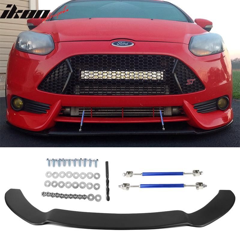 2013-2014 Ford Focus ST Front Bumper Lip w/Blue Rods - CB-A012158