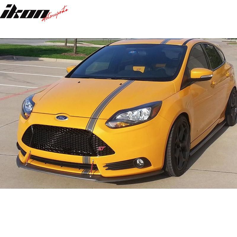 2013-2014 Ford Focus ST Front Bumper Lip w/Red Rods - CB-A012170