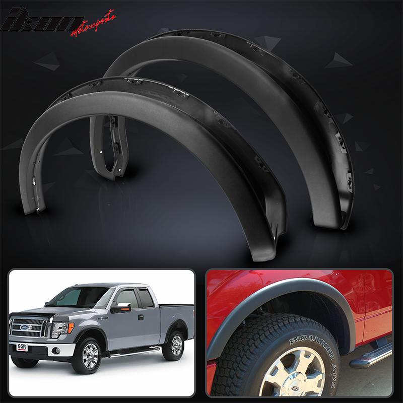 2009-2014 Ford F-150 OE Factory Style Fender Flares 4Pc Black ...