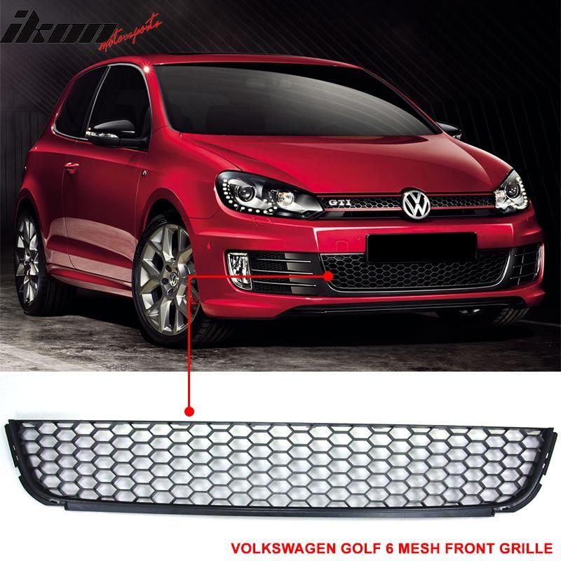 2010-2014 Volkswagen Golf MK6 Honeycomb Mesh Bumper Lower Grille - GR ...