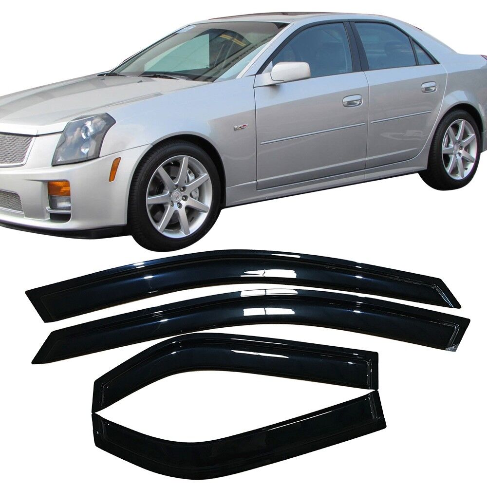 2003-2007 Cadillac CTS Acrylic Window Visors 4Pc Set - WD-CCTS034
