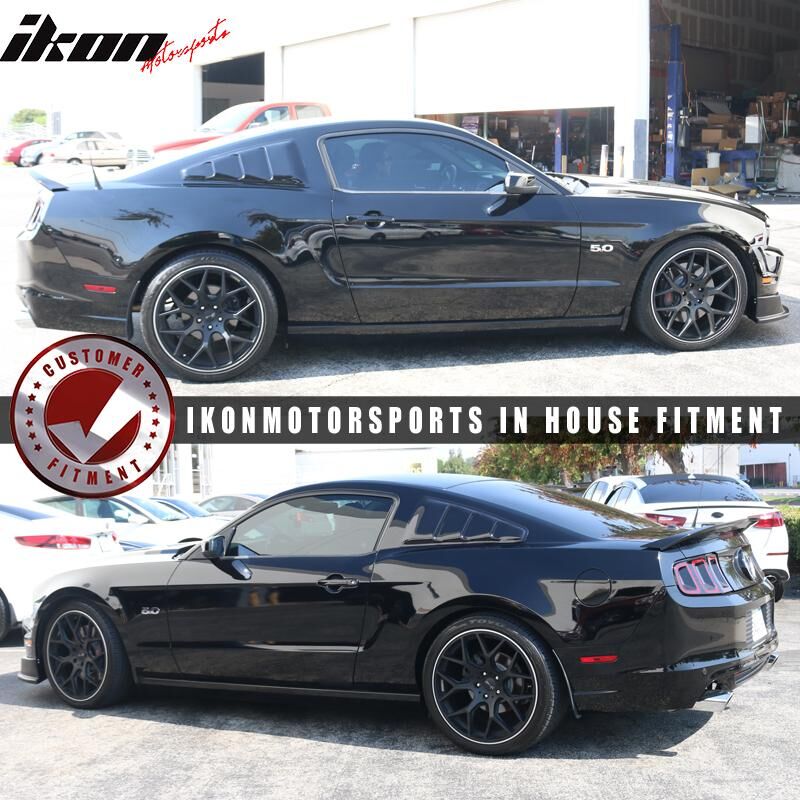 2005-2014 Ford Mustang Side Window Louvers 2PC Translucent - WDL-FM05-V