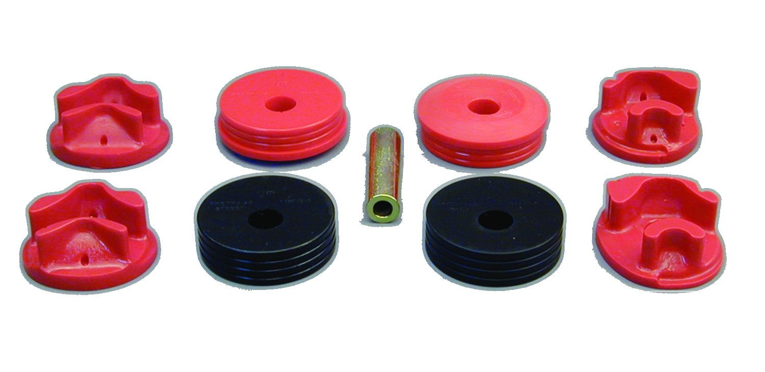 1992-1995 Honda Civic 1.6L EX Motor Mount Insert Kit Red Prothane - 8-1901