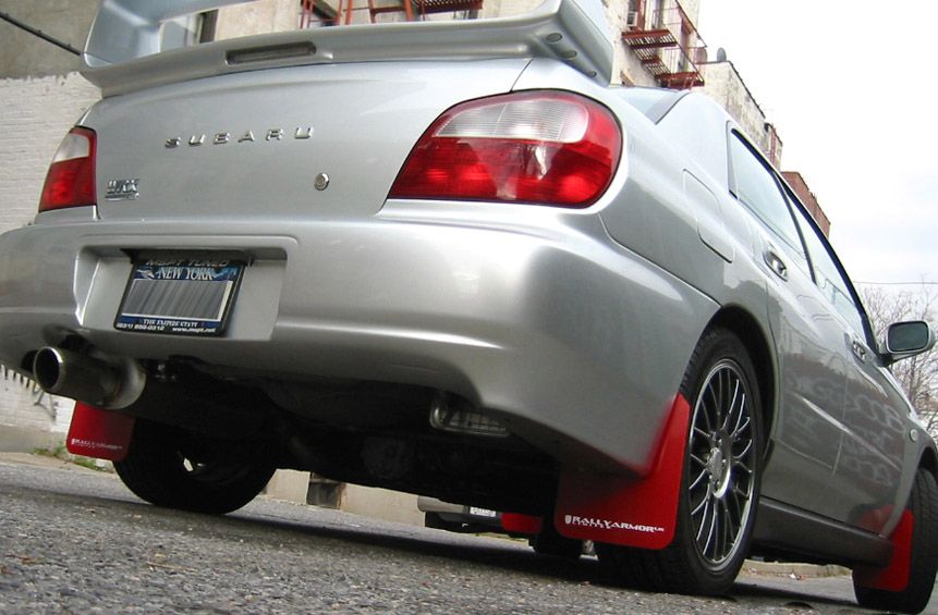 2002-2007 Subaru Impreza RS/2.5i Rallyarmor Urethane Mud Flaps Red ...