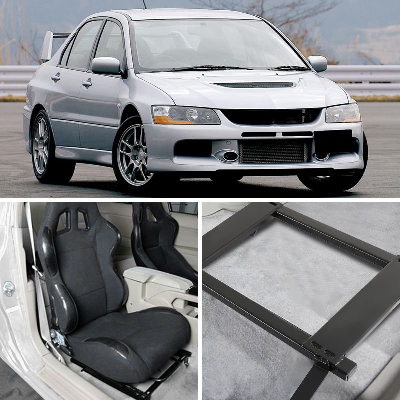 2001-2007 Mitsubishi Lancer EVO 7/8/9 Racing Seat Brackets - Pair - BKT ...