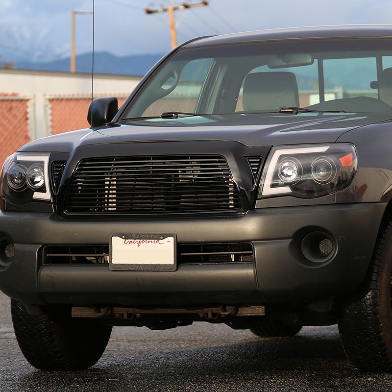 2005-2011 Toyota Tacoma Gloss Black Horizontal Front Grille - HG ...