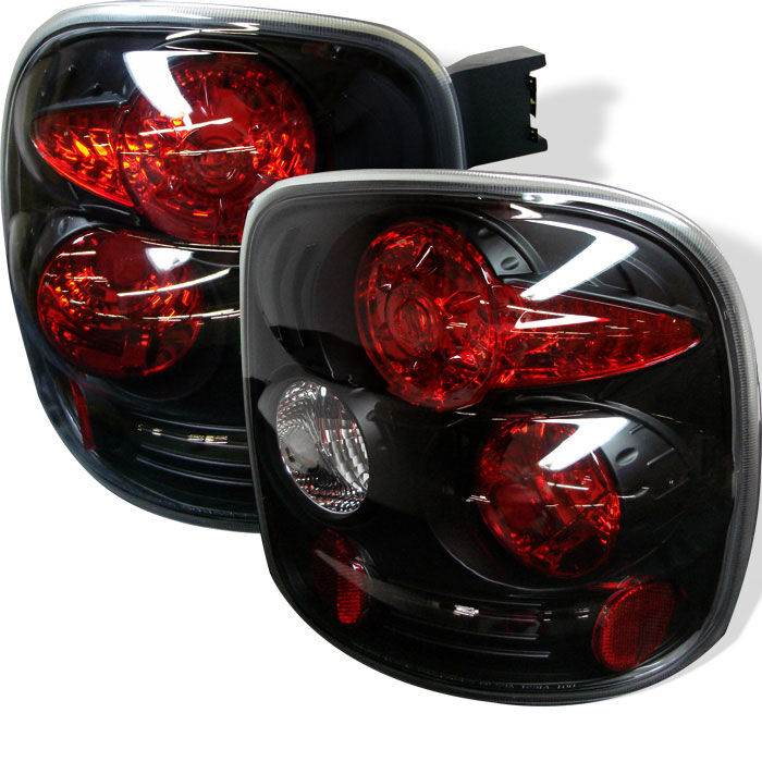 1999-2004 Chevy Silverado Stepside Black Euro Style Tail Lights - 111 ...