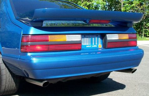 1987-1993 Ford Mustang LX 3dr Xenon Urethane Rear Bumper - XEN-12854